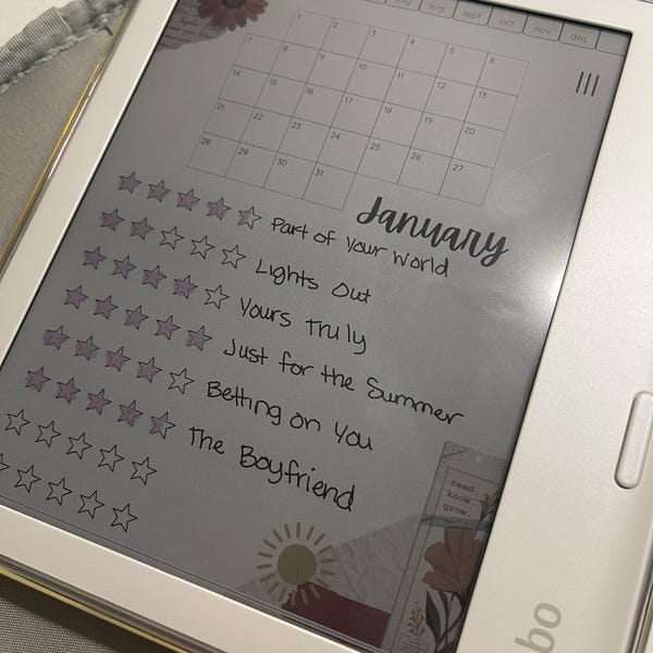 Kobo All Seasons Bookshop Insert Bundle for Clear Case, PRINTABLE, Kobo ...