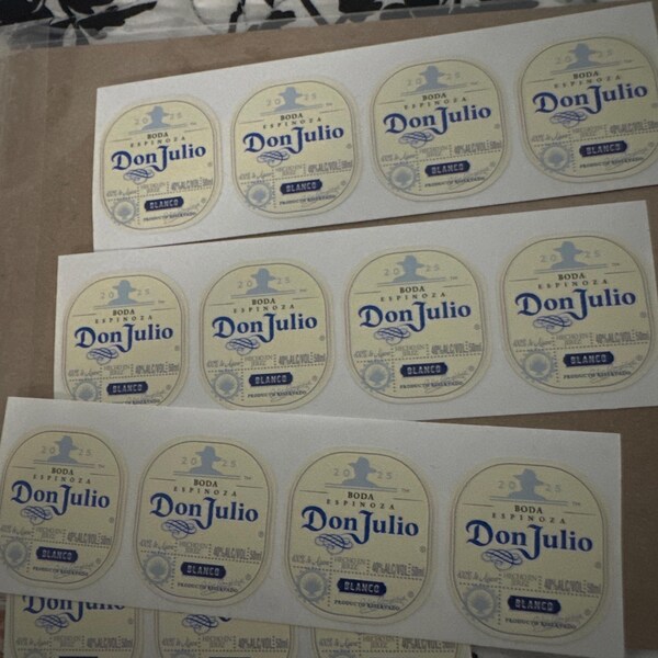 Don Julio Blanco Label Replica Instant Digital Download Easy to ...