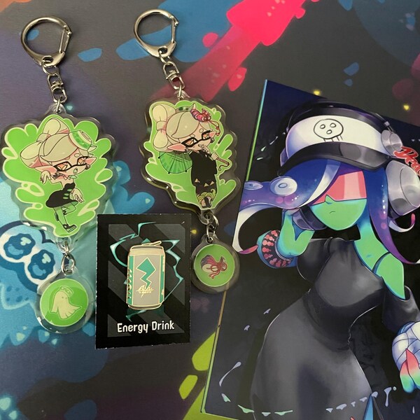 BOSS Salmonid STICKER SET (11 Pcs) Splatoon Vinyl Holographic Stickers ...