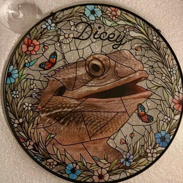 Howling Wolf GLASS Suncatcher Hanging,wolf on Cliff Window Hanging ...