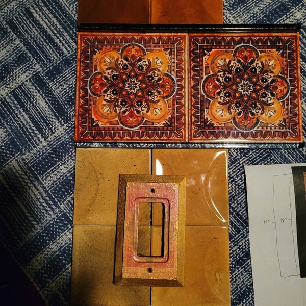 Outlet Plate, Moroccan Inspired - Etsy