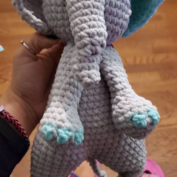 Crochet Elephant Lovey Pattern: Plush Snuggler Toy (PDF Pattern) - Etsy