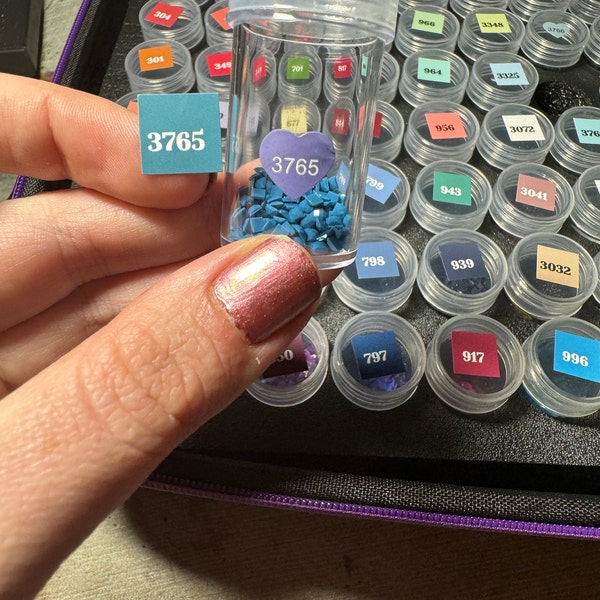 DMC Diamond Painting Labels, Color Coordinated DMC Stickers for Diamond ...