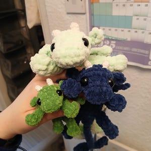 Diddy Dex the Palm Sized Snuggler Dragon Crochet Pattern Amigurumi ...