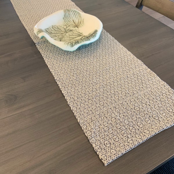 Hand Woven Modern Farmhouse Table Runner, Farmhouse Table Set, Hygge ...