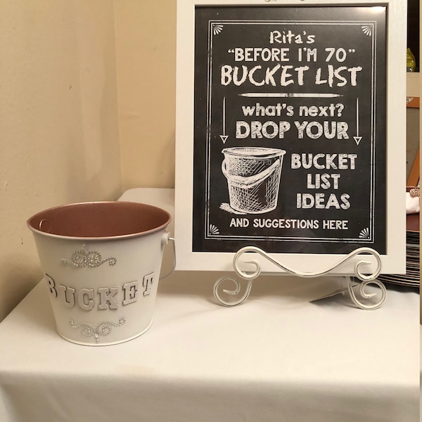 Personalized 'before I'm' Bucket List Printable 8x10, 11X14 Birthday ...