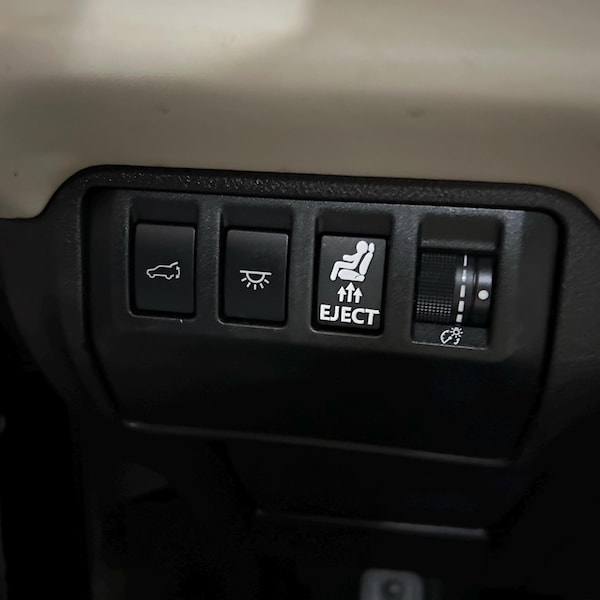 Eject Button Decal, Car Decal, Eject Passenger Button, Blank Button ...