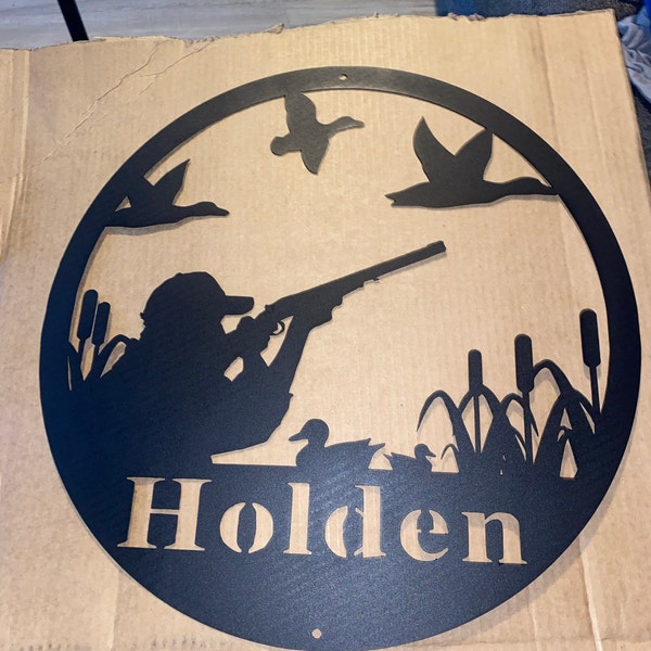 Personalized Duck Hunting Sign, Duck Hunting Gift, Metal Duck Hunting ...