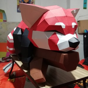 DIY Fennec Fox Papercraft DXF Fennec Fox Templates Low Poly Fennec - Etsy