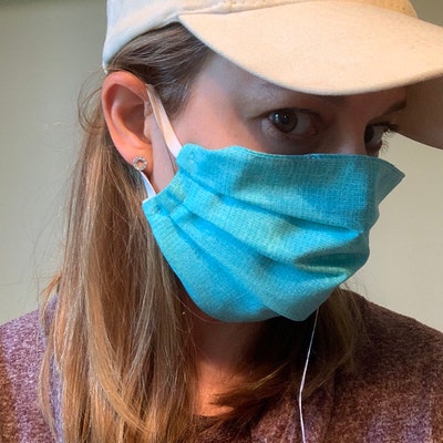 5 Pack Personal Face Mask Covering 100% Cotton Fabric Washable Reusable ...