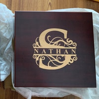 Rustic Cigar Box, Groomsmen Cigar Box, Best Man Gift, Wooden Cigar Box ...