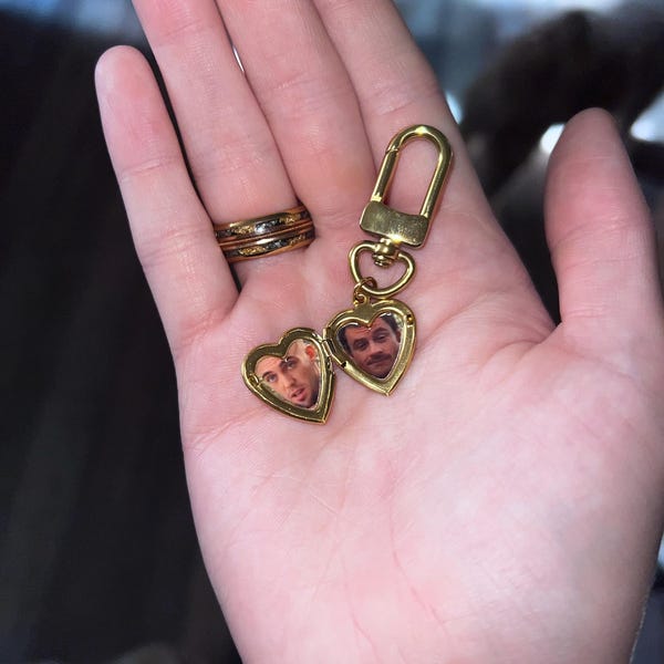 Custom Keychain With Photo, Heart Locket Keychain, Picture Locket ...