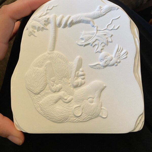 Ceramic Bisque Possum Rock Ready to Paint - Etsy