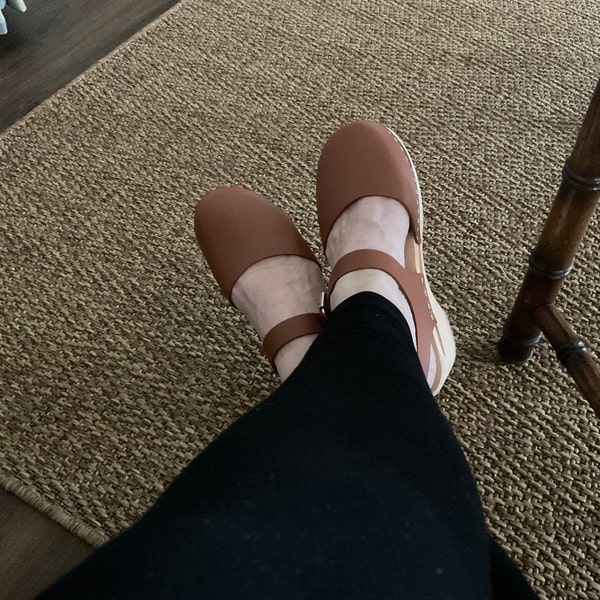 Swedish Clogs Low Wood Tan Leather by Lotta From Stockholm / Wooden ...