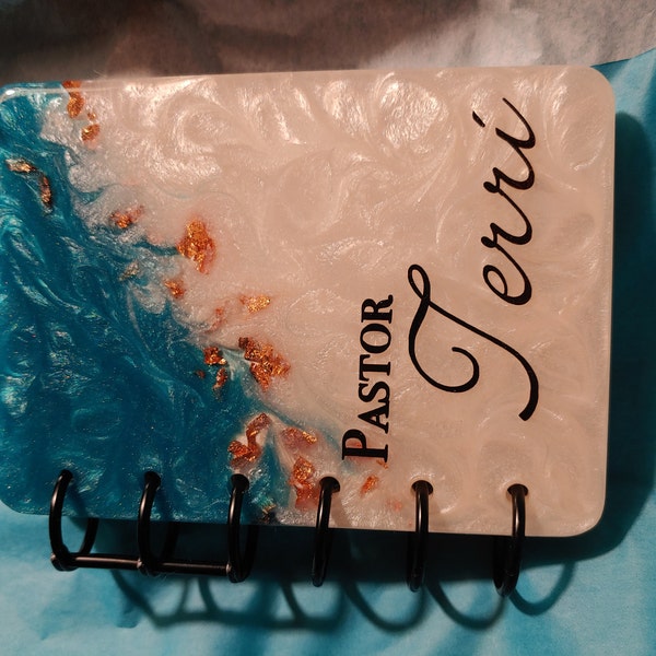 Garden Journal/resin Notebook/handmade Resin Journal/handmade Resin ...