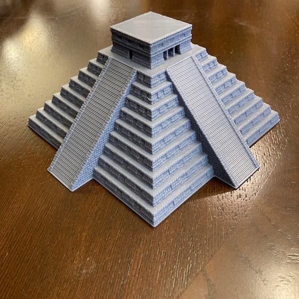 Chichen Itza Mayan Pyramid - Temple of Kukulcan 3d Printed Model - Etsy