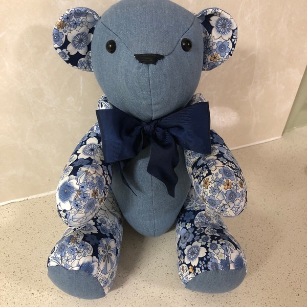 Calico Signature Bear Teddy Bear Pattern PDF, Sew a Memory Bear ...