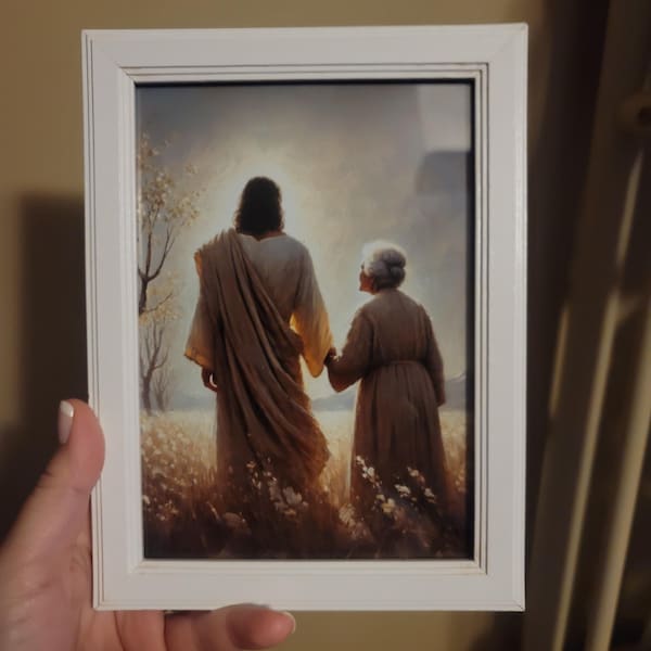 A Little Family, Digital Christian Art, Jesus Rescues Lamb, Jesus ...