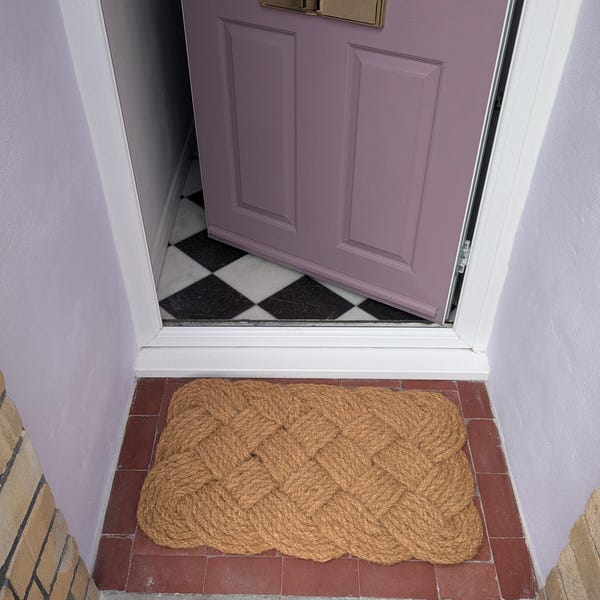 Handmade Rope Coir Door Mat Knotted Rope Handmade Door Mat 100% Coconut ...