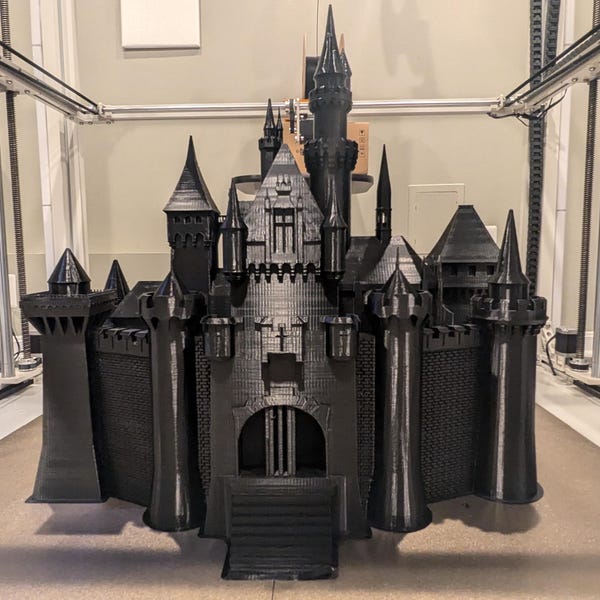 Magic Castle STL File NOW INCLUDES Split up Model for Larger Sizes - Etsy