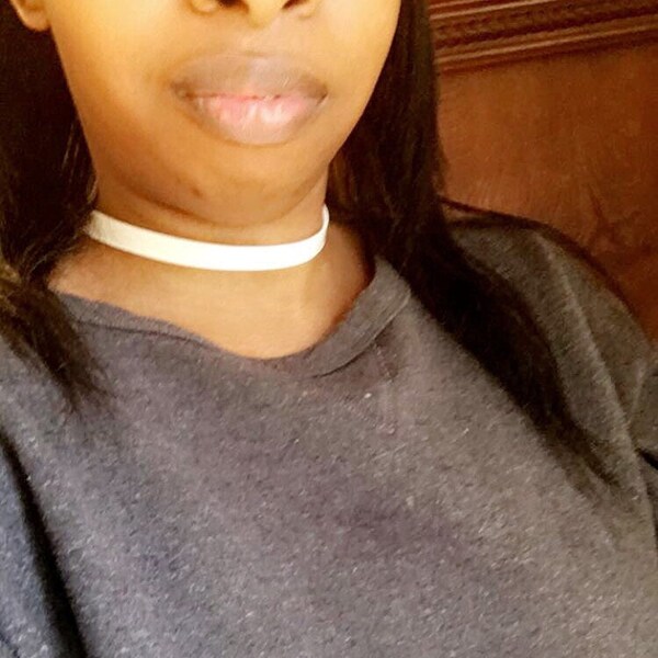 KENDALL- 2 Roll Studded Suede Leather Minimalistic Basic Choker - Etsy