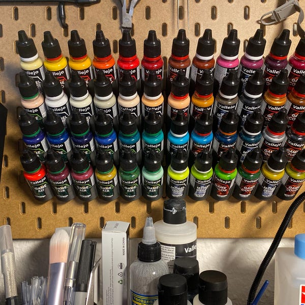 IKEA SKADIS Paint Dropper Bottle Holder | Army Painter, Vallejo, Green ...