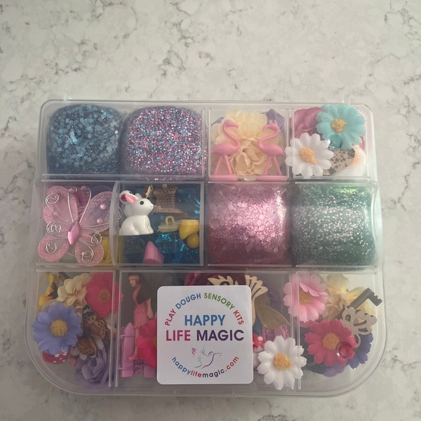 Fairy Garden Play Dough Kit,sensory Kit, Play Dough Kit, Playdoh ...