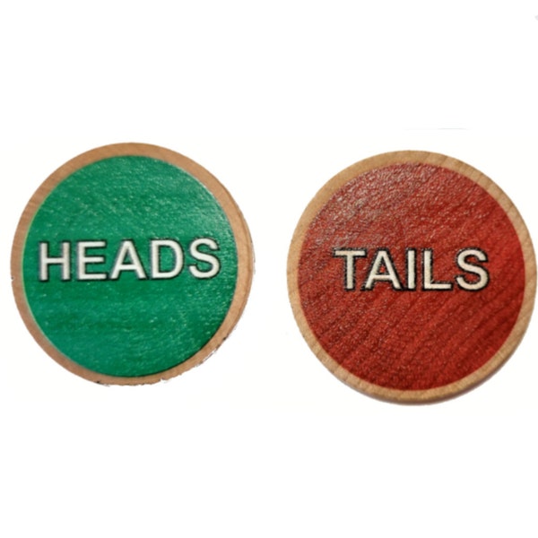 1.5" Personalized Wood Coins | Custom Printed Wooden Nickels | Wood ...