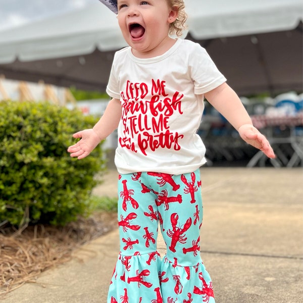 Feed Me Crawfish and Tell Me I’m Pretty Girls Outfit | Crawfish Boil ...