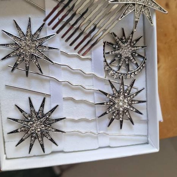 Beautiful Star Headpiece for a Celestial Wedding, Luxury Bridal Crown ...