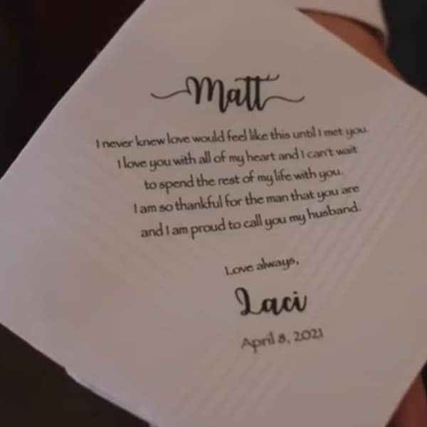 Groom Wedding Gift From the Bride-wedding Handkerchief-printed ...
