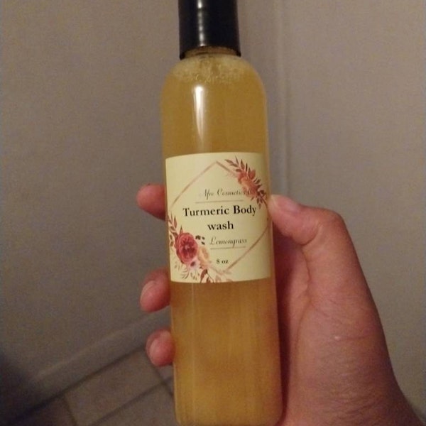 Turmeric Body Wash, Shower Gel, Natural Shampoo, Turmeric Kojic Soap ...