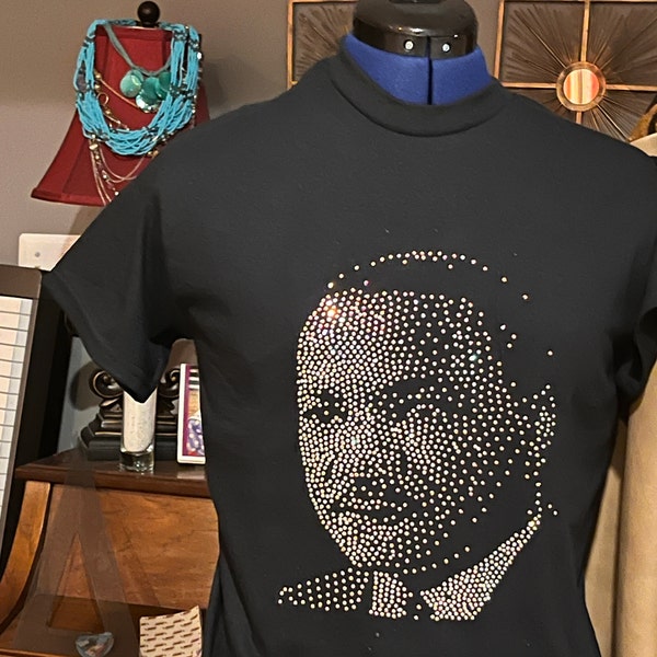 A4 SS10 Martin_luther_king,_jr. Rhinestone Portrait Crystals Diamante ...