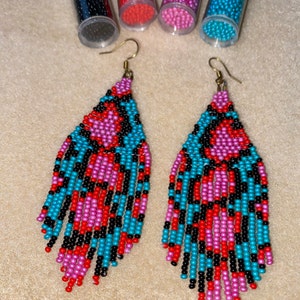 ORIGINS Beaded Fringe Hoop Earring Kit, Seed Bead Earring Kit - Etsy