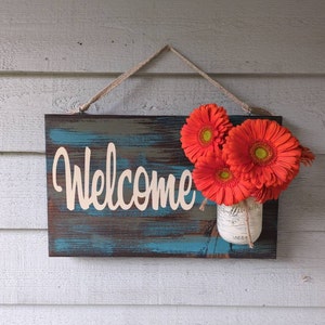 Country Front Porch Welcome Sign, Welcome Decor for Front Porch ...