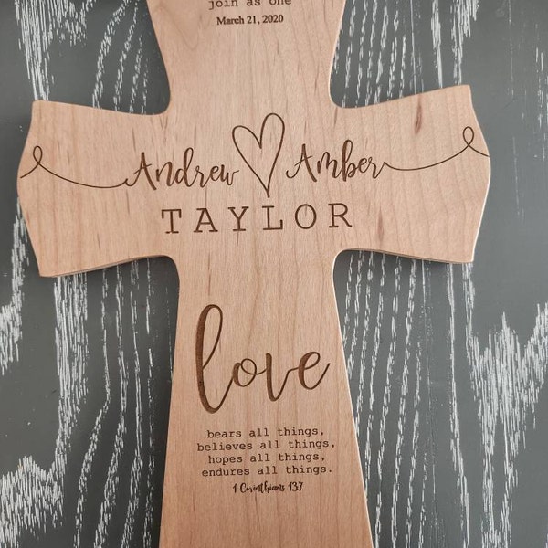 Personalized Wood Baptism Cross for Baptism, Personalized Baptism Cross ...