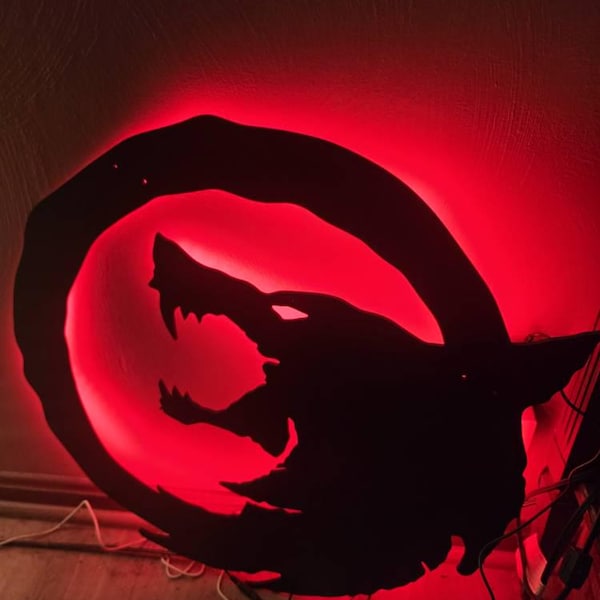 The Witcher Game Led Neon Wall Art,geralt of Rivia Pendant ,gerald of ...