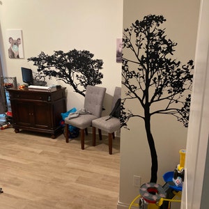 Large Wall Simple Spring Tree Decal Forest Decor Vinyl Sticker - Etsy