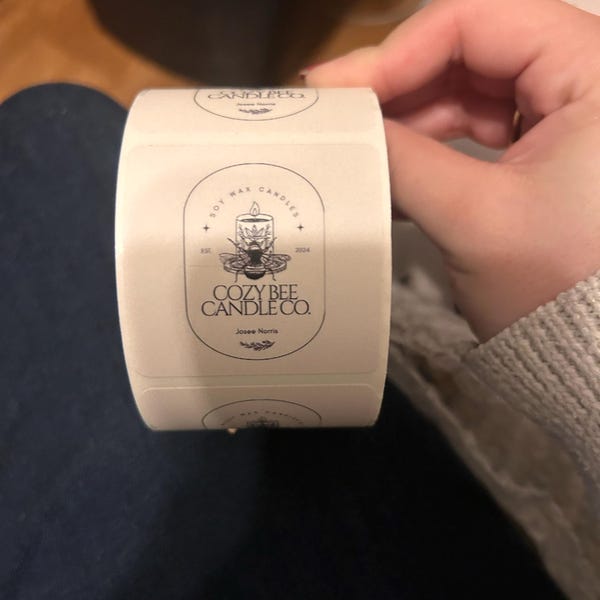 Rectangle Labels Custom Printed Stickers on a Roll Matte or Gloss ...