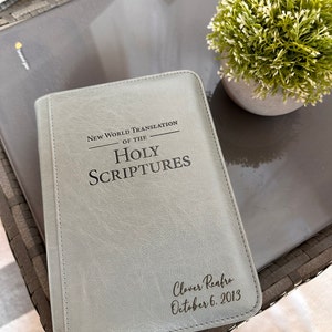 Bible Cover Jw English Bible Cover Jw Gift Elders Gifts Jw - Etsy