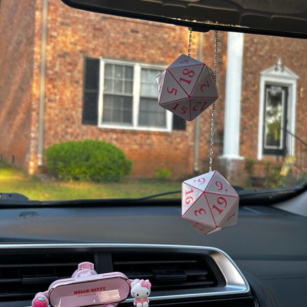 D20 Car Dice [2" Purple and Gold Holographic - "royal Gold"] - Hanging ...