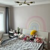 Large Muted Pastel Rainbow Removable Wall Decal / Pastel Rainbow ...