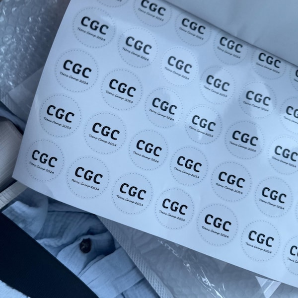 Round Custom Stickers, Personalized Stickers Labels With Text or Logo ...
