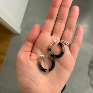 Juicy Hoops in Stained Glass Thick Chunky Red Blue Yellow - Etsy