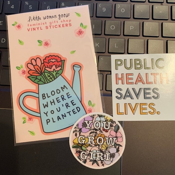 Bloom Vinyl Sticker-bloom Where You're Planted Motivational Sticker ...