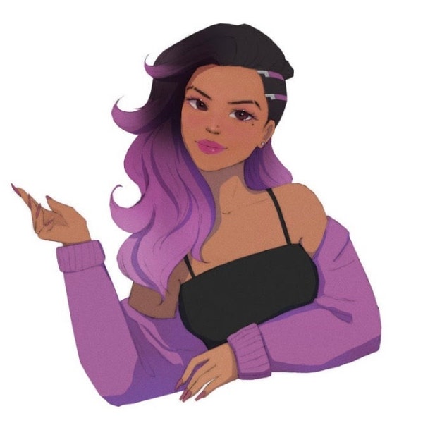 Custom Digital Portrait Drawing | Personalized Commission Anime Style ...