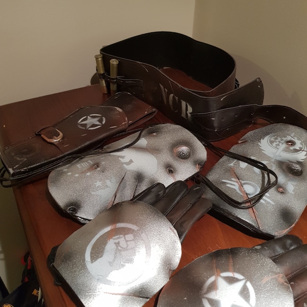 NCR Ranger Veteran Arm Armor + Leather Gloves - Etsy