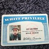 Official White / Black Privilege ID Card - Thick Plastic Card - Full ...
