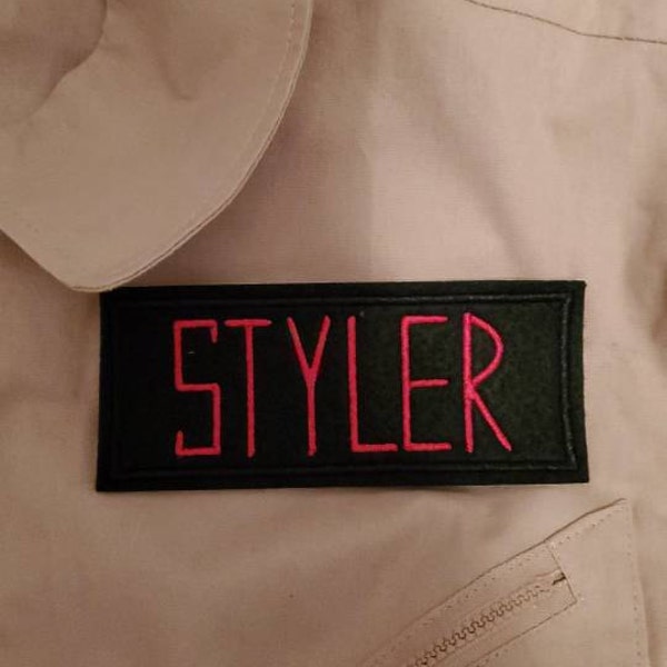 Ghostbusters Name Patch Custom Iron on Patch or Hook & Loop Name Tag ...