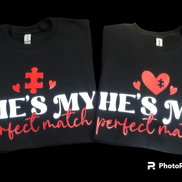 He's My Match SVG PNG, She's My Match Svg, Couple Valentine Svg ...